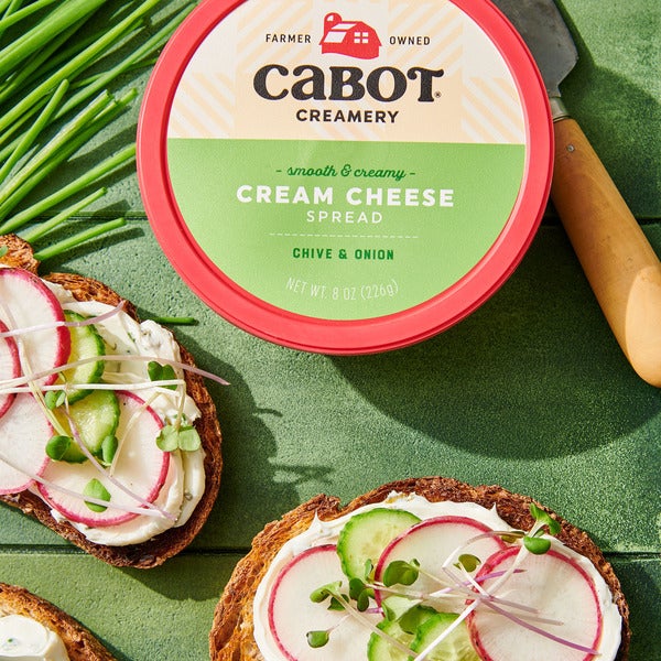 Cabot Creamery 8oz Chive & Onion Cream Cheese Spread | WINOLA FARM BEEF