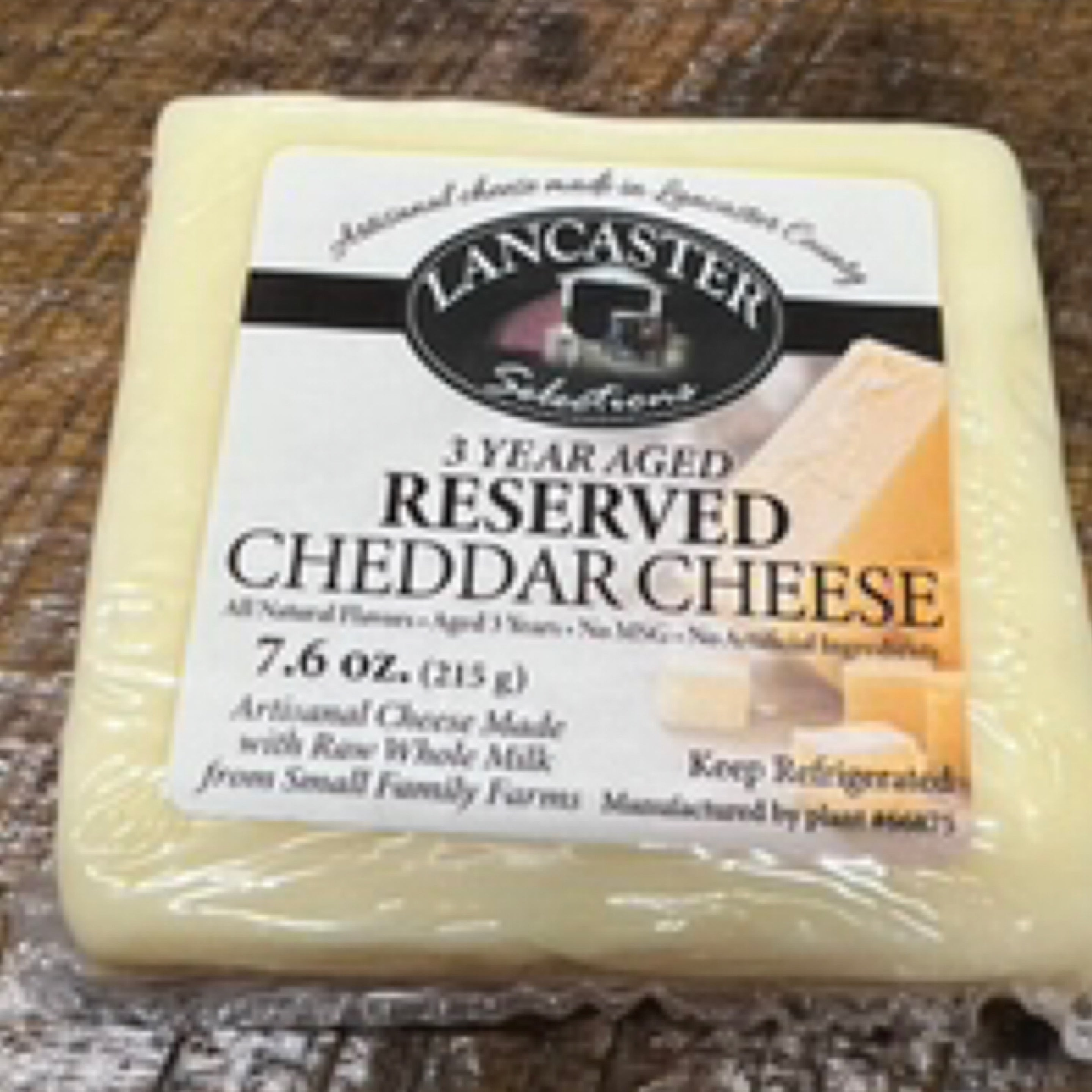 Lancaster 3 Year Aged Reserved Cheddar Cheese | WINOLA FARM BEEF